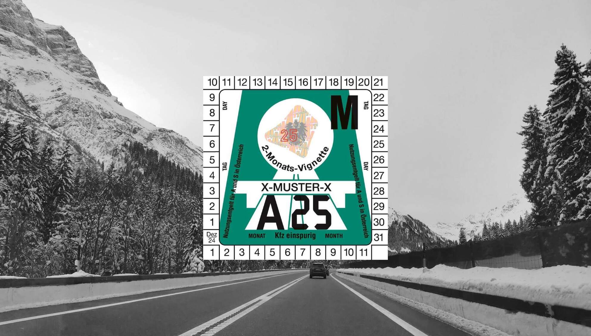 Rakouská dálniční známka 2025 Nové ceny | Cebia.cz