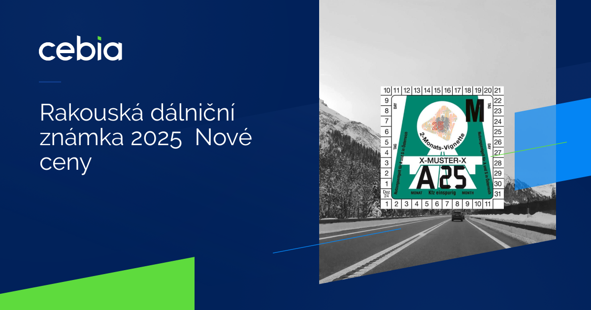 Rakouská dálniční známka 2025 Nové ceny | Cebia.cz