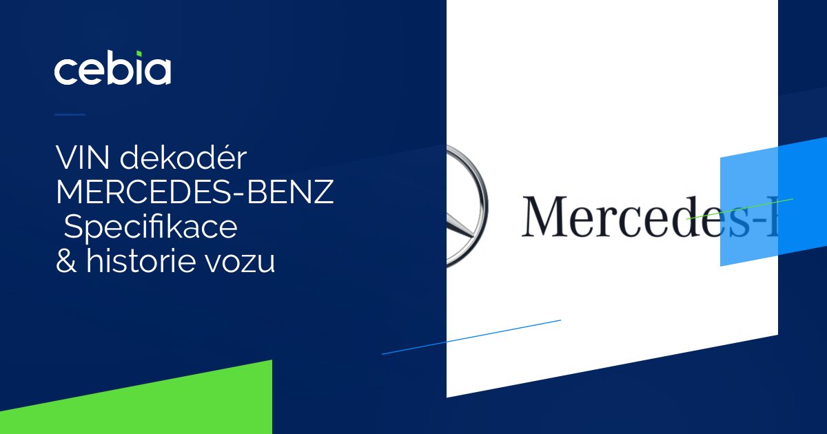 VIN dekodér MERCEDES-BENZ Specifikace & historie vozu | Cebia.cz