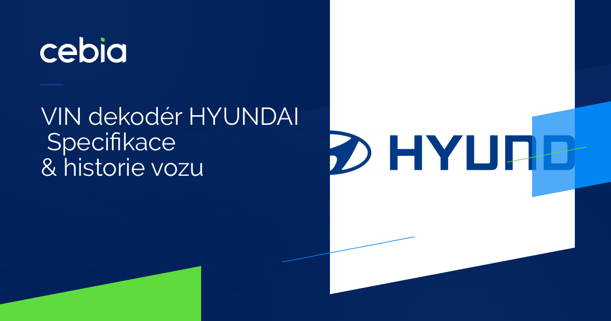 VIN dekodér HYUNDAI Specifikace & historie vozu | Cebia.cz