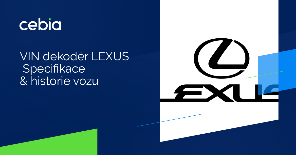 VIN dekodér LEXUS Specifikace & historie vozu | Cebia.cz