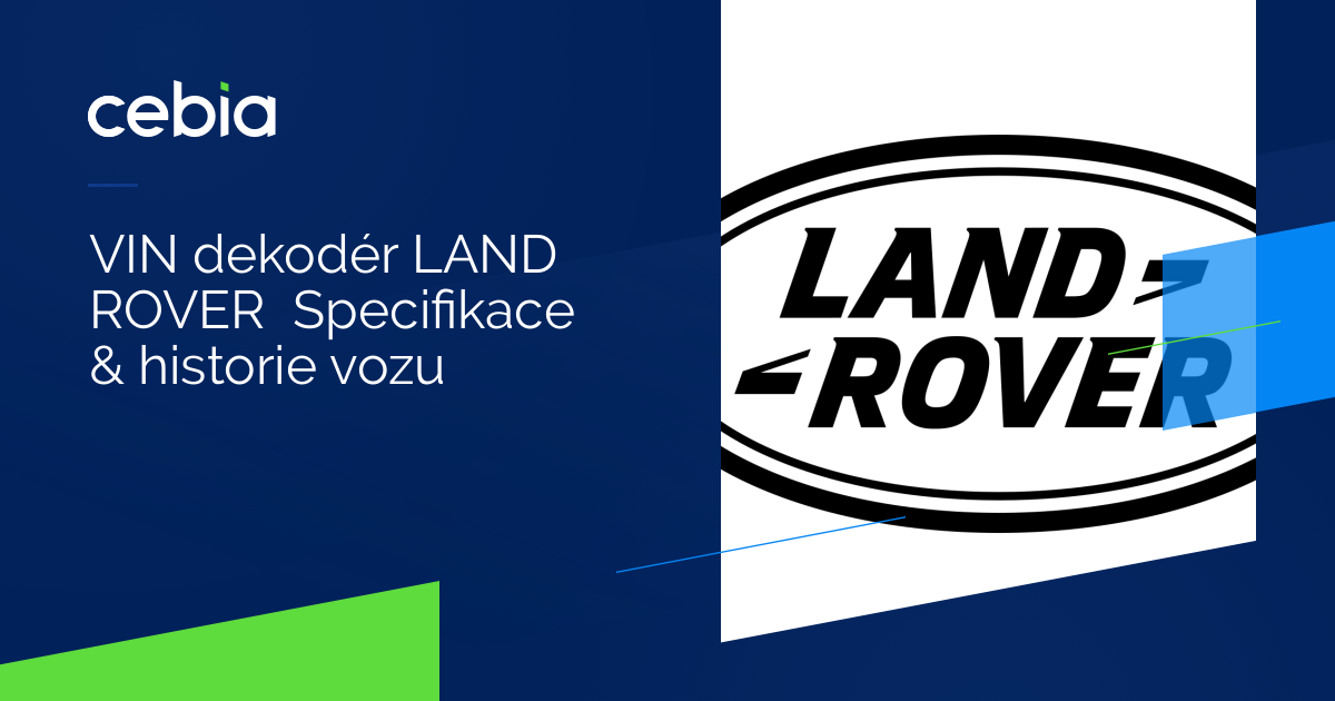 VIN dekodér LAND ROVER Specifikace & historie vozu | Cebia.cz