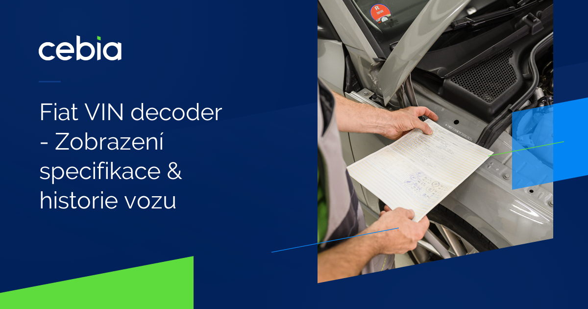 Fiat VIN decoder - Zobrazení specifikace & historie vozu | Cebia.cz