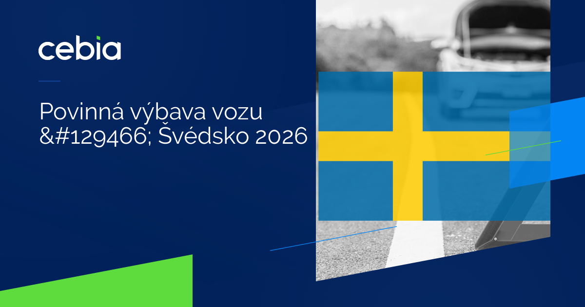 Povinná výbava vozu 🦺 Švédsko 2026 | Cebia.cz