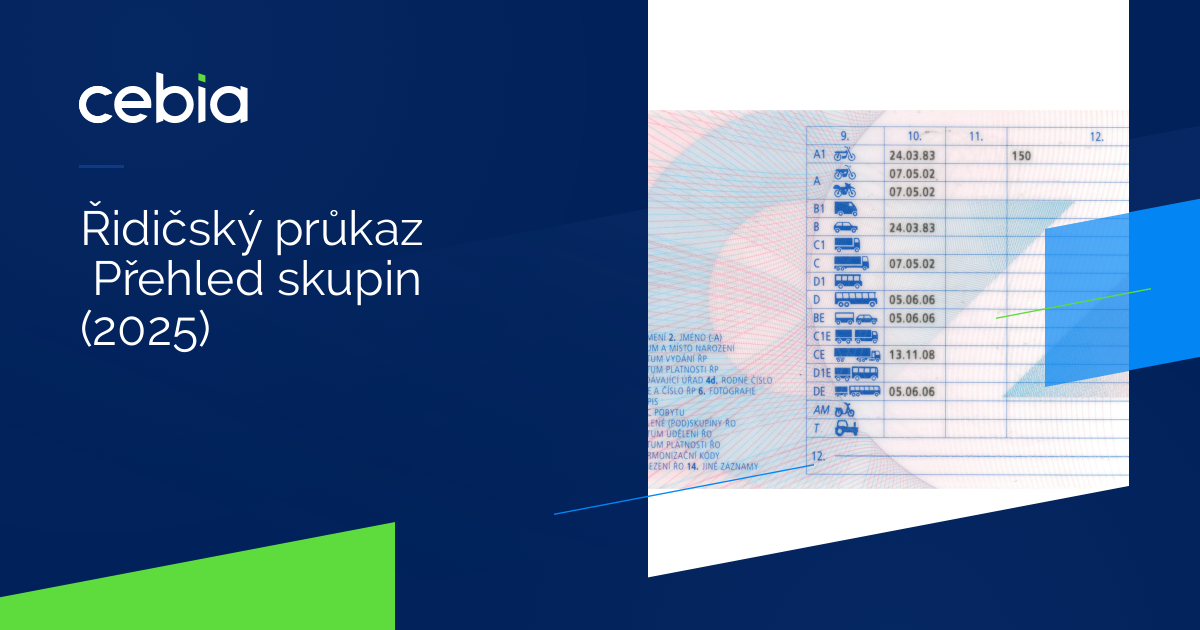Řidičský průkaz Přehled skupin (2025) | Cebia.cz